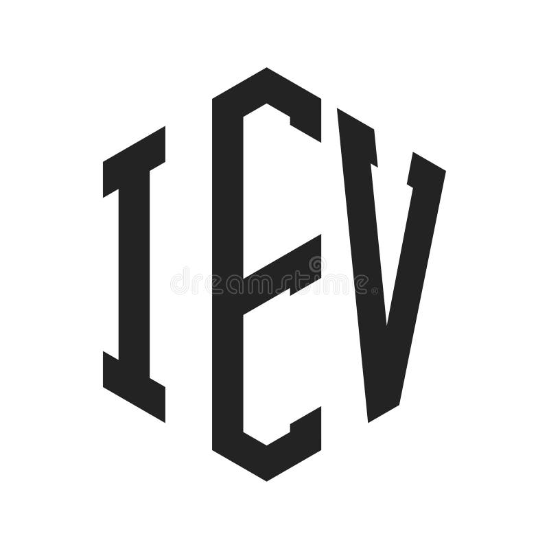 IEV Logo Design. Initial Letter IEV Monogram Logo Using Hexagon Shape ...