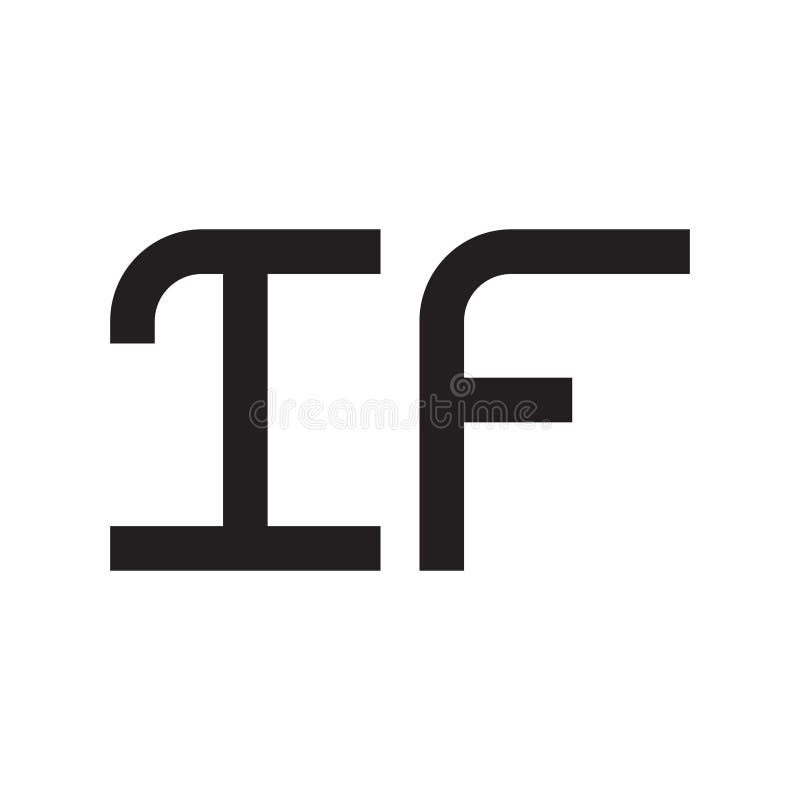 If Initial Letter Vector Logo Icon Stock Vector - Illustration of ...