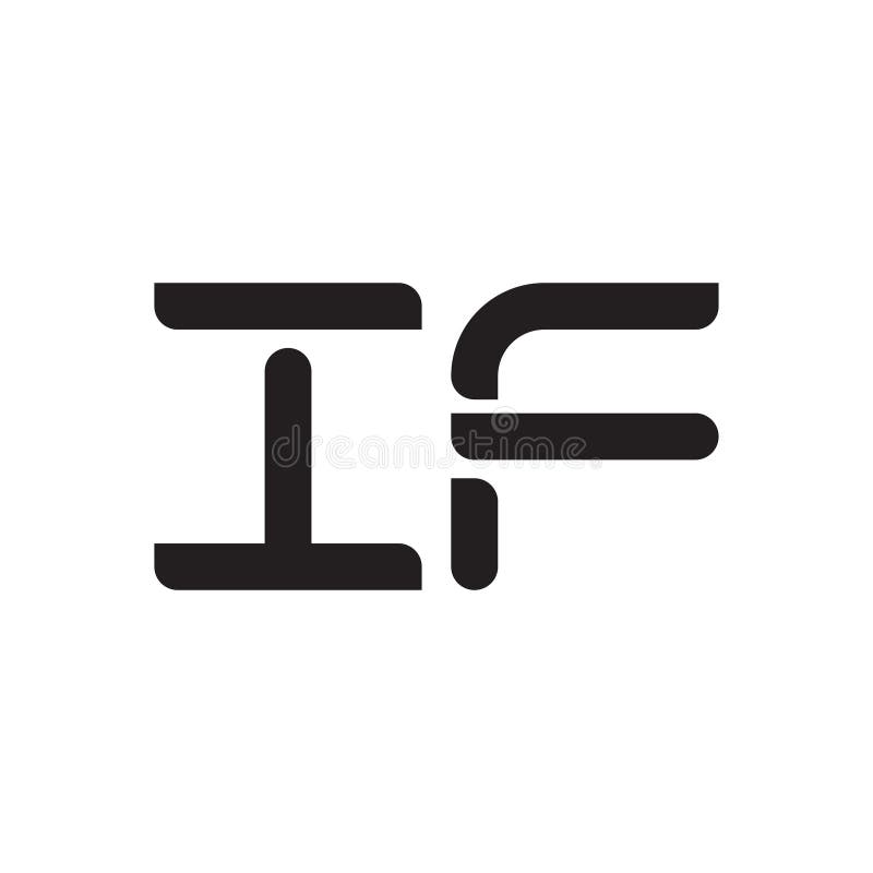 If Initial Letter Vector Logo Icon Stock Vector - Illustration of ...