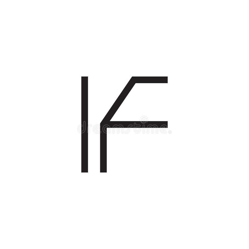 If Initial Letter Vector Logo Icon Stock Vector - Illustration of ...