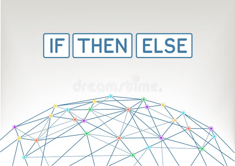 If Then Else Condition Text As Illustration for Programming and ...