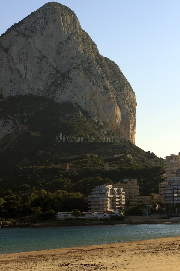 IFach Rock Calpe, Spain stock photo. Image of altea, spain - 27855848