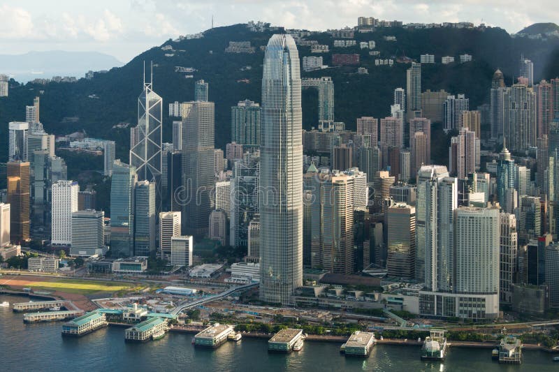 IFC building ferry port stock photo. Image of travel - 44463934