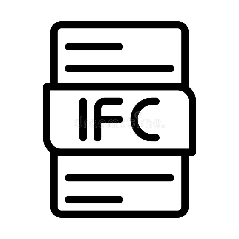 Ifc File Type Icons. Document Format Type Design Graphic Icon, with ...