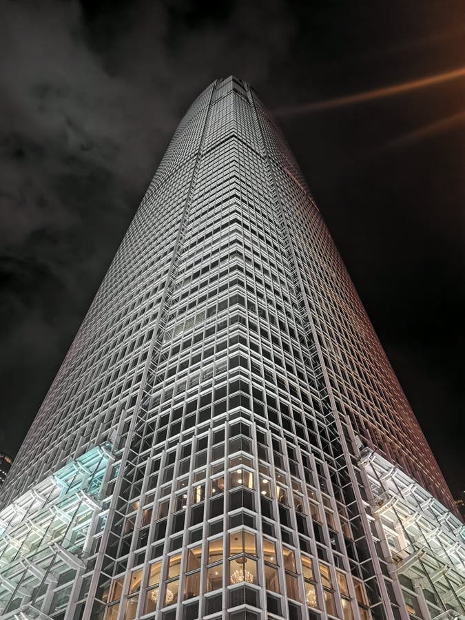 Ifc building stock photo. Image of city, building, night - 146689606