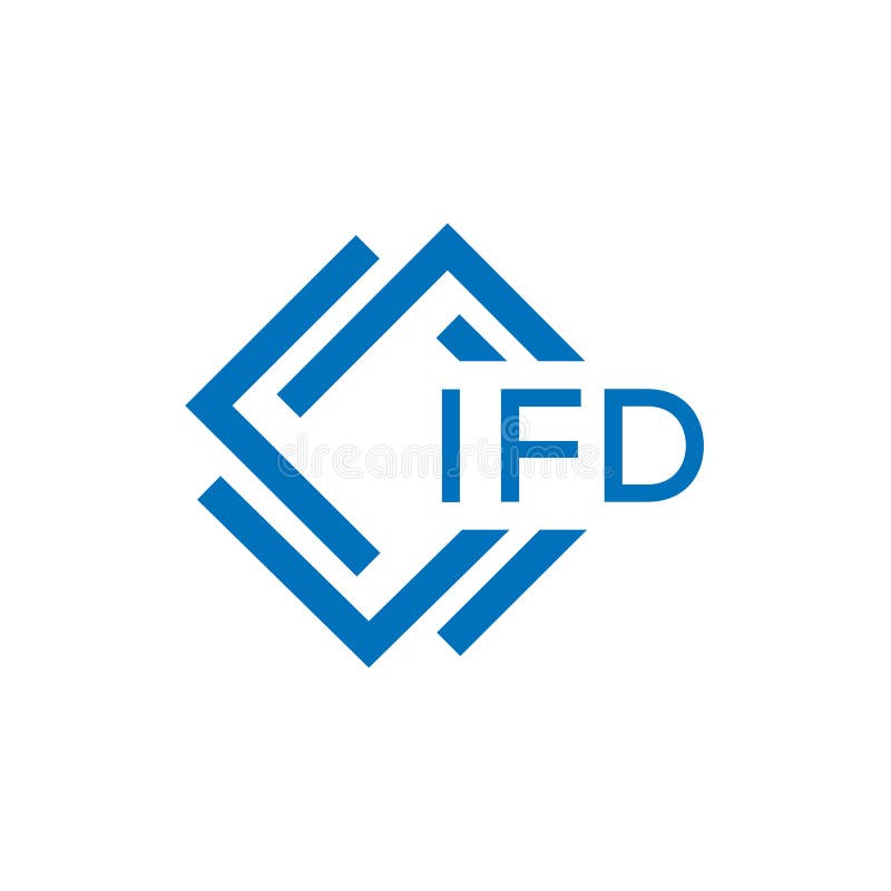 IFD Letter Logo Design on White Background. IFD Creative Circle Letter ...