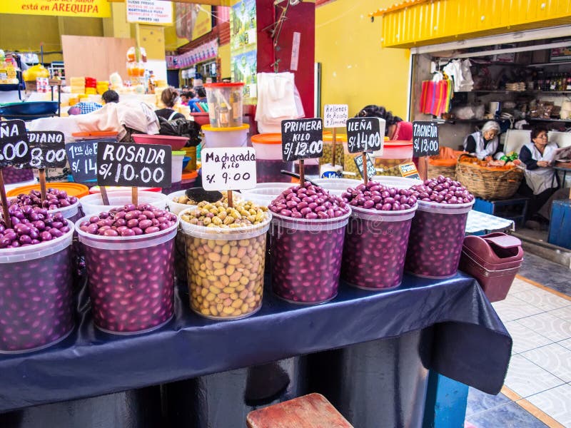 Ifferent Varieties of Beans at the Market Areqipa Peru Editorial Stock ...
