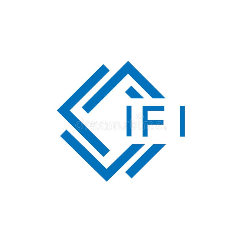 IFI Letter Logo Design on White Background. IFI Creative Circle Letter ...