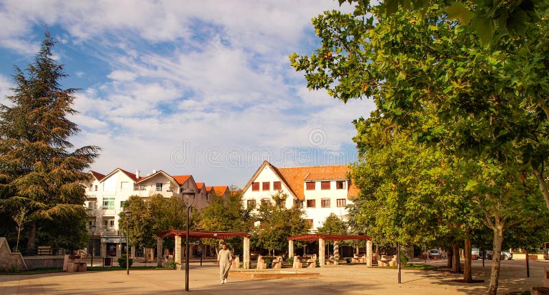 Ifran - Morocco , Square of Ifran Editorial Photo - Image of place ...