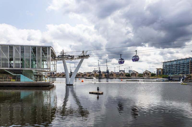 IFS Cloud Royal Docks. Modern Waterfront with Iconic Architecture and ...