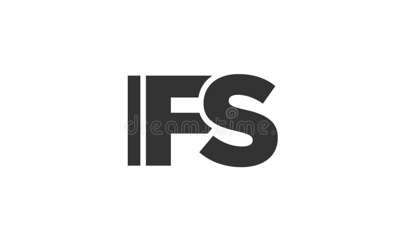 IFS Logo Design Template with Strong and Modern Bold Text. Initial ...