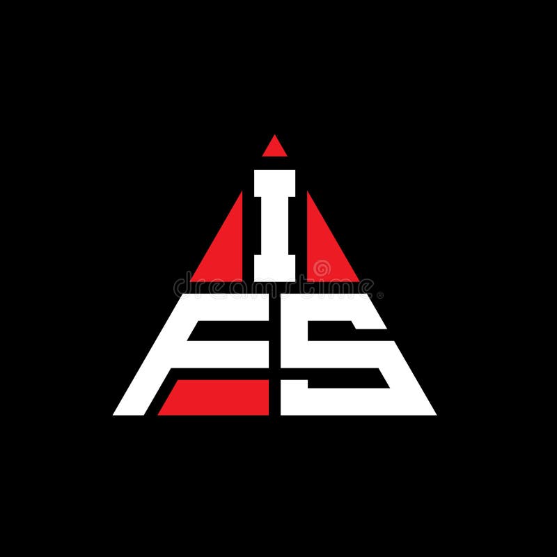 IFS Triangle Letter Logo Design with Triangle Shape. IFS Triangle Logo ...