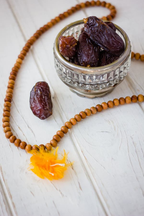 Iftar. Dates Fruits for Iftar Opening during Holy Month Ramadan. Stock ...