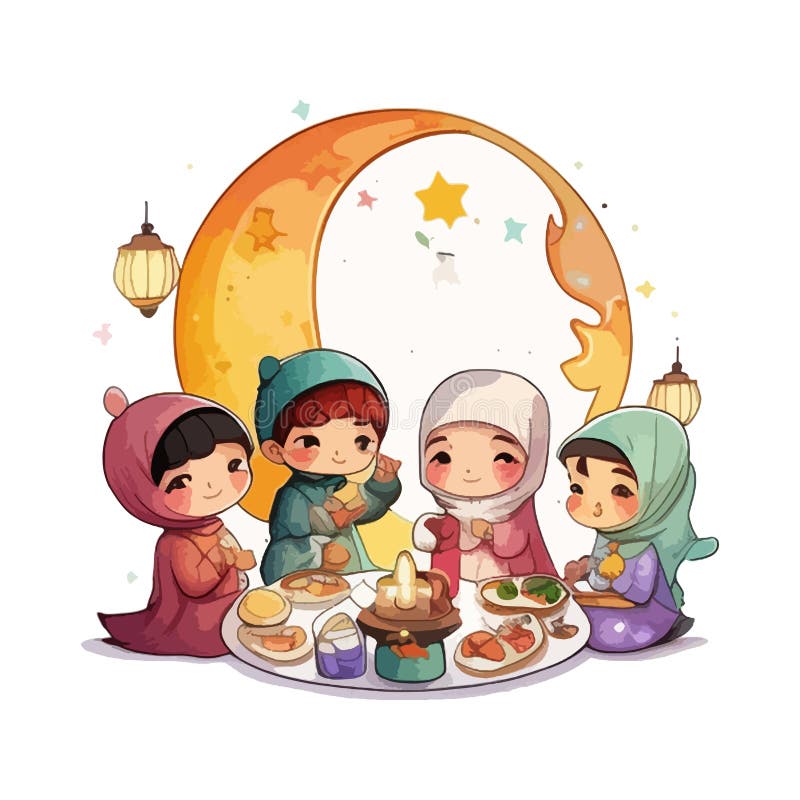 Iftar Sticker Stock Illustrations – 390 Iftar Sticker Stock ...