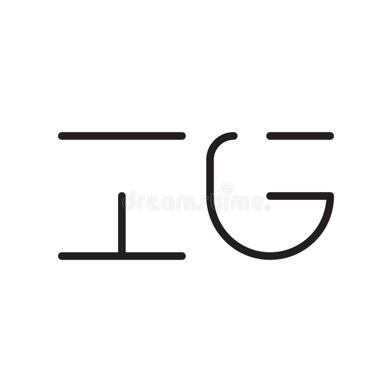 Ig Initial Letter Vector Logo Icon Stock Vector - Illustration of ...