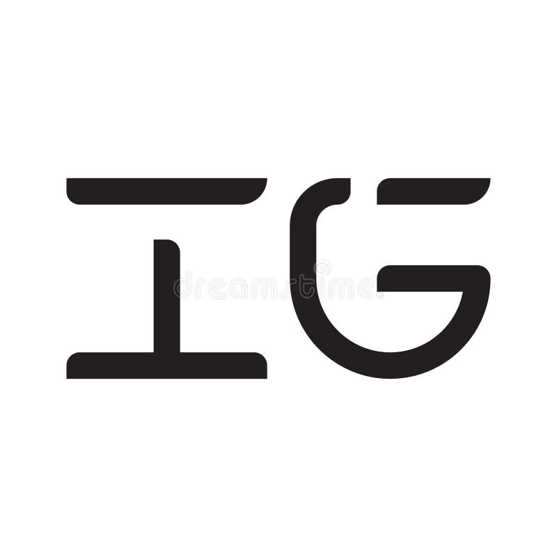 Ig Initial Letter Vector Logo Icon Stock Vector - Illustration of ...