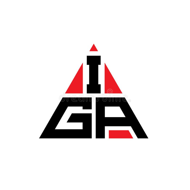 IGA Triangle Letter Logo Design with Triangle Shape. IGA Triangle Logo ...