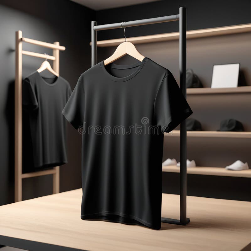 Igh-Quality 3D Rendered Empty T-Shirt Display Mockup with Blurred ... Igh-Quality 3D Rendered Empty T-Shirt Display Mockup with Blurred ...