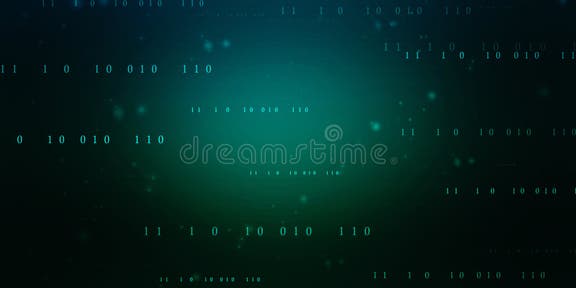 Igital Abstract Technology Background, Flowing Number One and Zero Text in Binary Code Format in ...