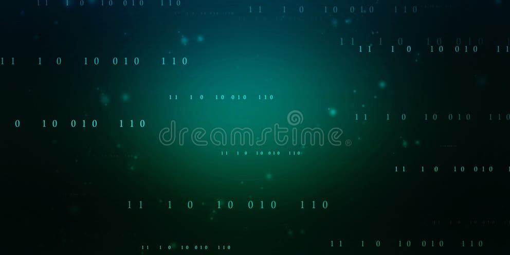 Igital Abstract Technology Background, Flowing Number One and Zero Text in Binary Code Format in ...
