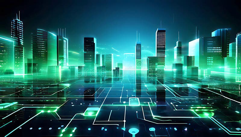 Igital Technology, Internet Network Connection ,modern Computer Surfing ...