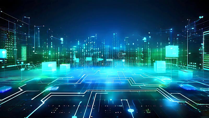 Igital Technology, Internet Network Connection ,modern Computer Surfing ...