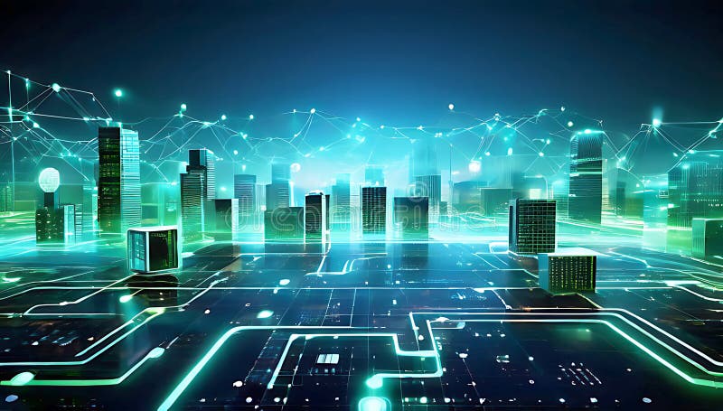 Igital Technology, Internet Network Connection ,modern Computer Surfing ...