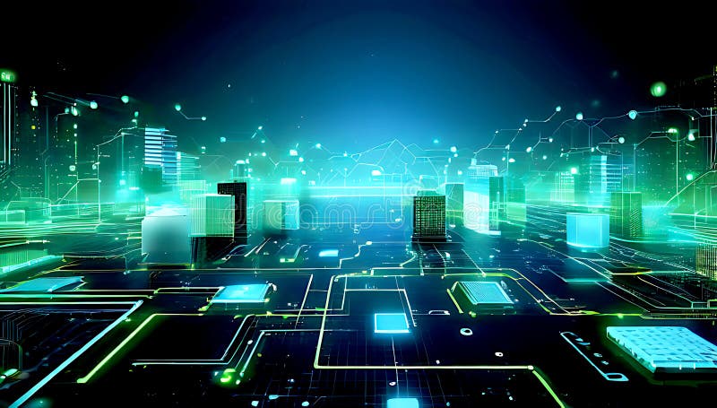 Igital Technology, Internet Network Connection ,modern Computer Surfing ...