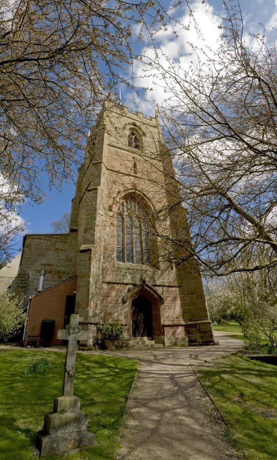 Iglesia de Beoley imagen de archivo. Imagen de rural, reino - 4885797