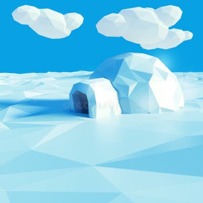 Igloo and climate change stock illustration. Illustration of computer ...