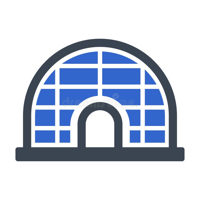 Igloo house icon stock vector. Illustration of snow - 262571390