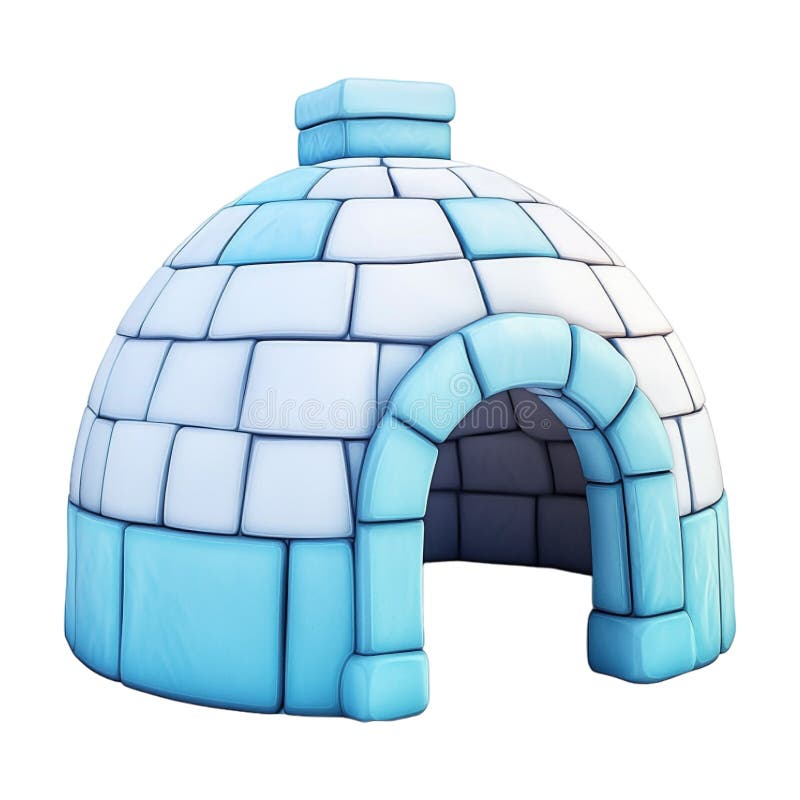 Igloo Ice House on Transparent Background - Ai Generated Stock ...