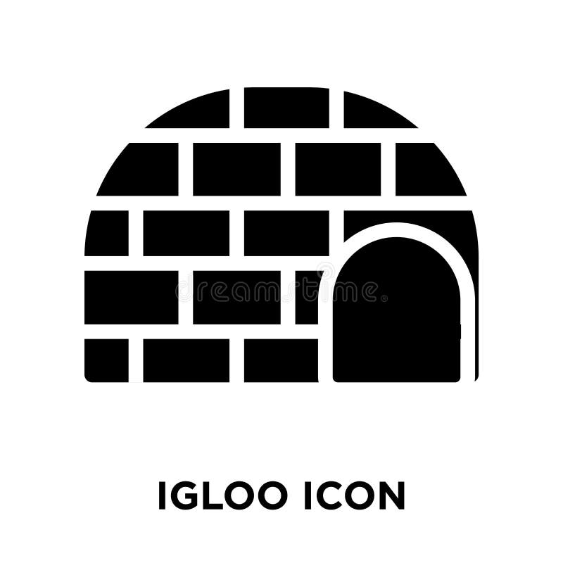 Igloo Logo Concept, Iceberg and Igloo Building Illustration Stock ...