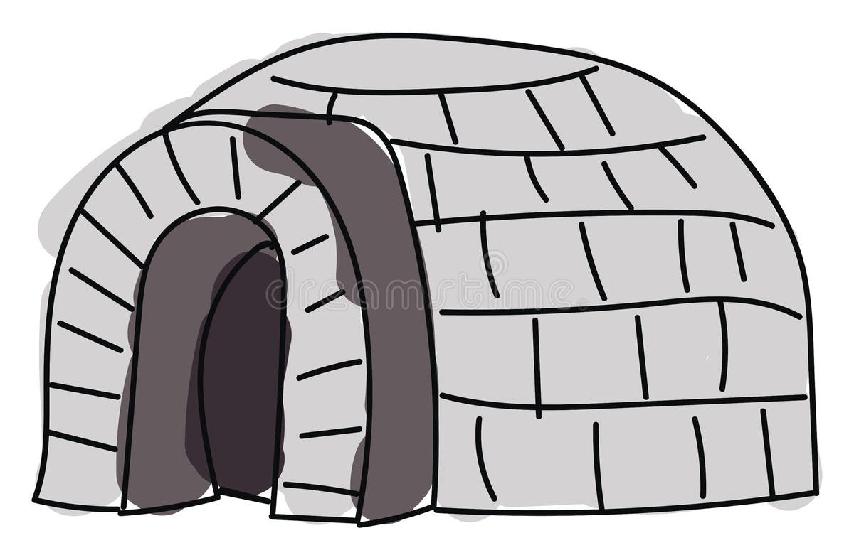 Igloo Retro Illustration Stock Illustrations – 63 Igloo Retro ...