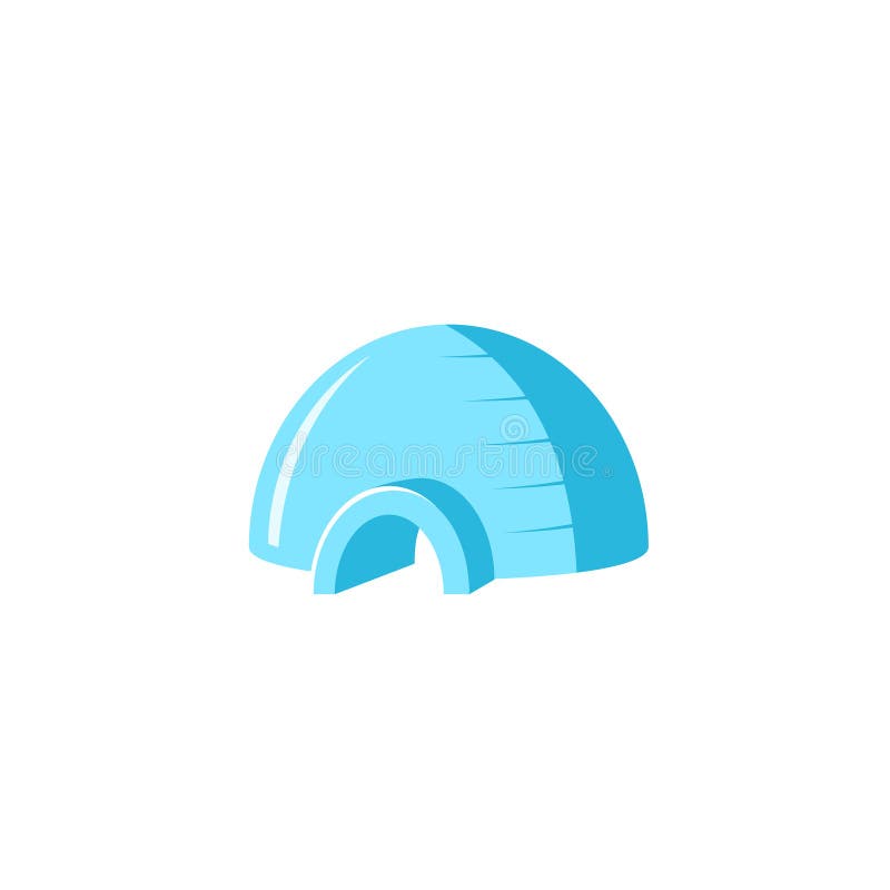 Igloo vector icon stock vector. Illustration of igloo - 203604020