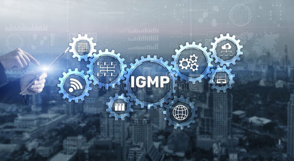 IGMP. Internet Group Management Protocol Concept Stock Image - Image of ...