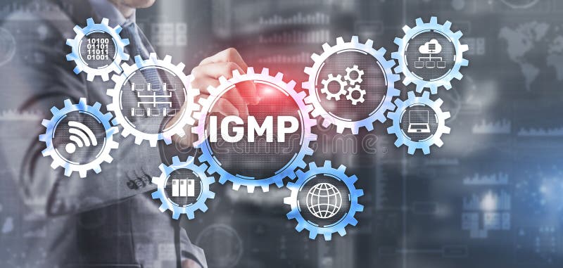 IGMP. Internet Group Management Protocol Concept Stock Image - Image of ...