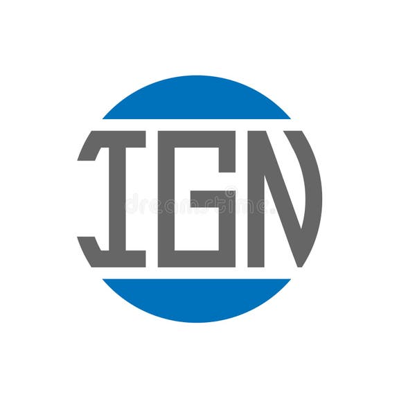 IGN Letter Logo Design on White Background. IGN Creative Initials ...