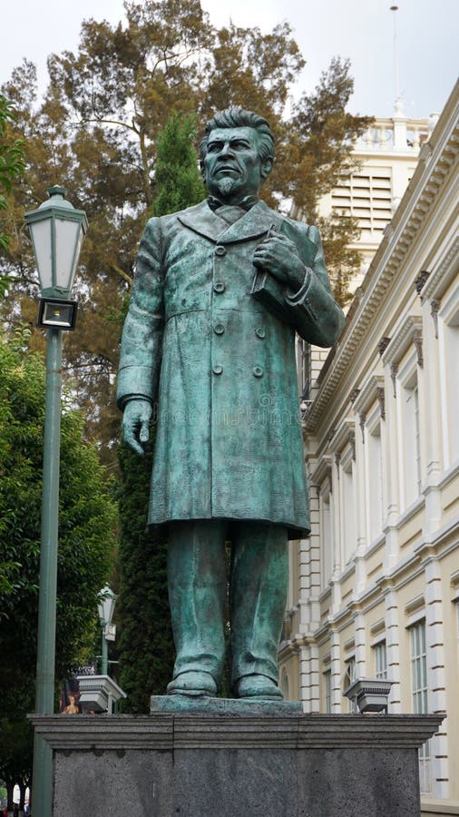 Ignacio Manuel Altamirano stock afbeelding. Image of metaal - 98450503