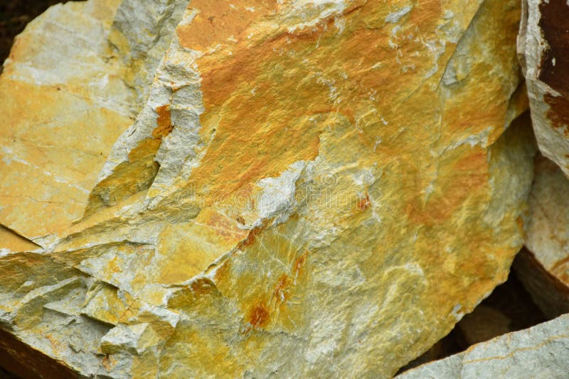 Igneous Rock with Yellow and White Pattern Stock Image - Image of space ...