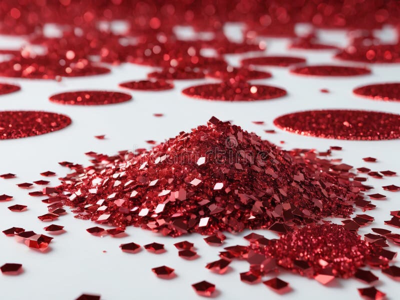 Festive Red Sparkle Glitter Background a Vibrant and Sparkling Design ...