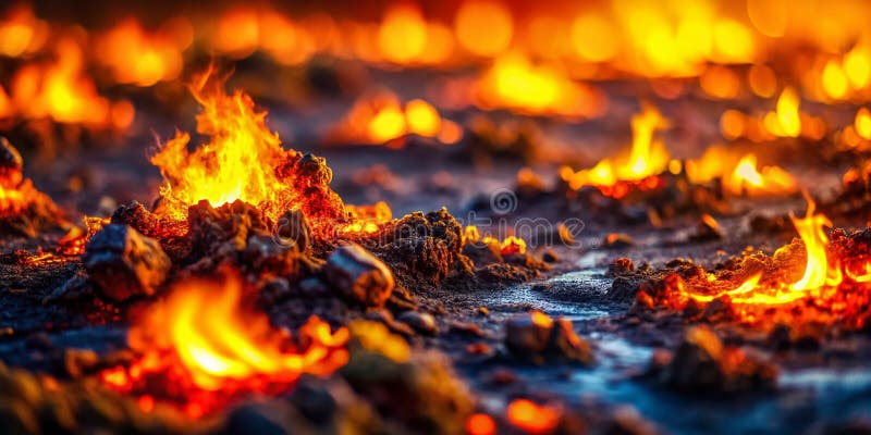 Intricate Ember Overlay a Miniature Fire Background for Fantasy Art ...