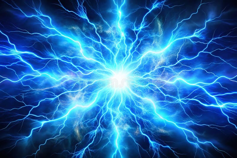 Electric Blue Plasma Lightning Background a Stunning Visual Effect for ...