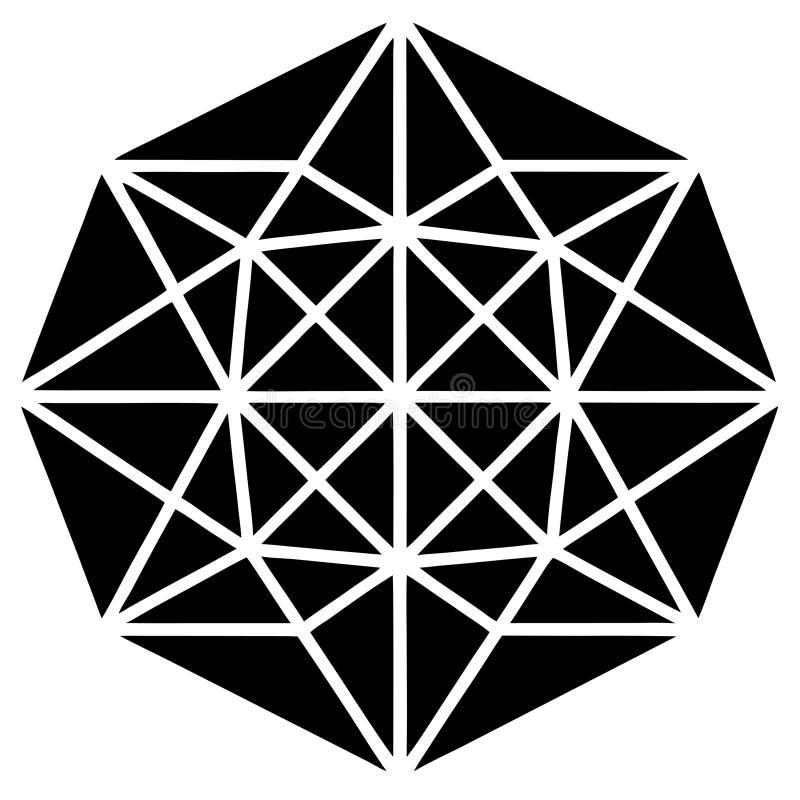 Striking Geometric Silhouette Patterns for Eye-Catching Design Stock ...