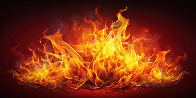 Ignite Your Space Bold Abstract Fire Wall Art for a Dramatic Interior ...