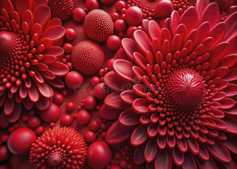 Dynamic Red Abstract Wallpaper Design a Striking Modern Geometric Art ...