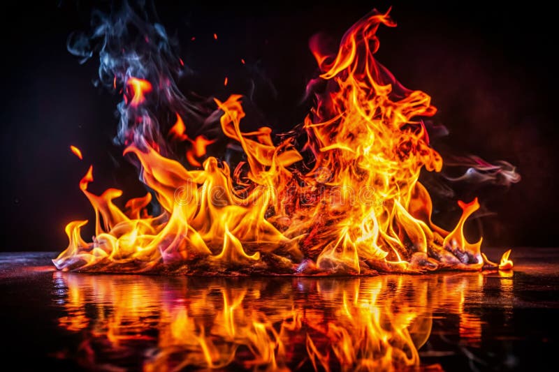 Stunning Long Exposure Fire Burst on Transparent Background Dynamic ...