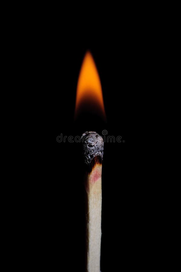 Ignited Match and Blown Off Match Stock Image - Image of match ...
