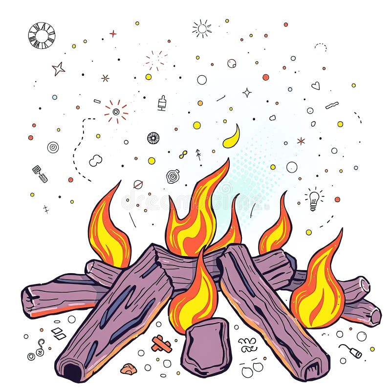 Igniting the Inner Flame Campfire Doodles for Reflection Inspiration ...