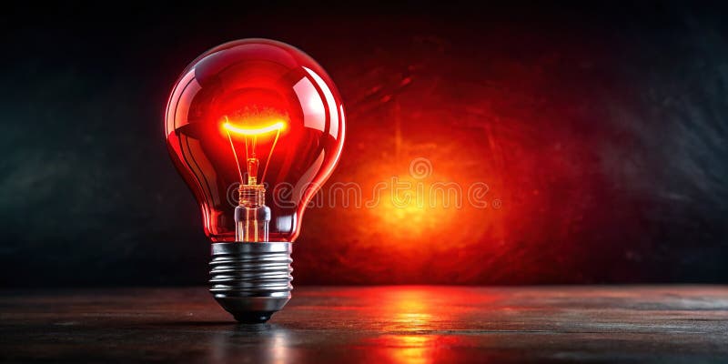 Igniting Innovation a Red Light Bulb Concept for Breakthrough Ideas and ...